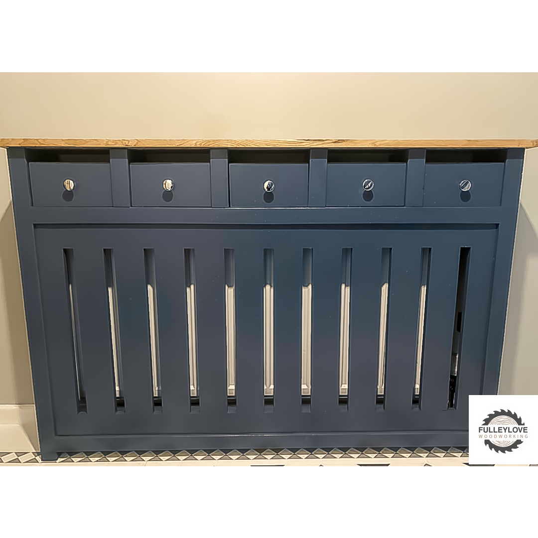Bespoke Radiator Cover With Drawers | Fulleylove Woodworking